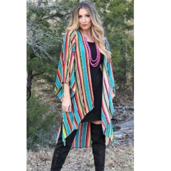L&B | Tops | New Serape Print Kimono | Poshmark